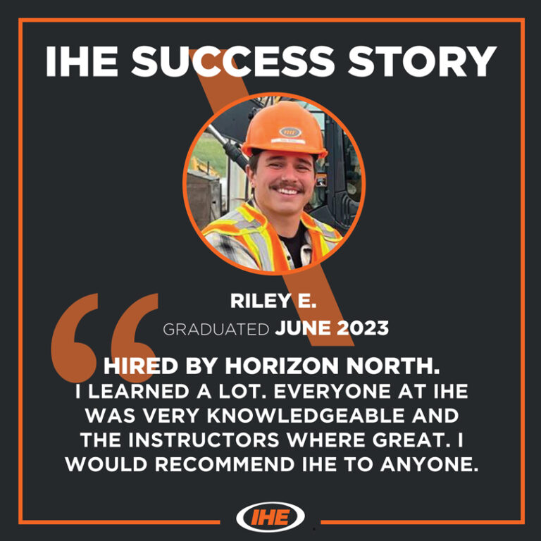 Heavy Equipment Operator Training Course in Alberta & BC - IHE School